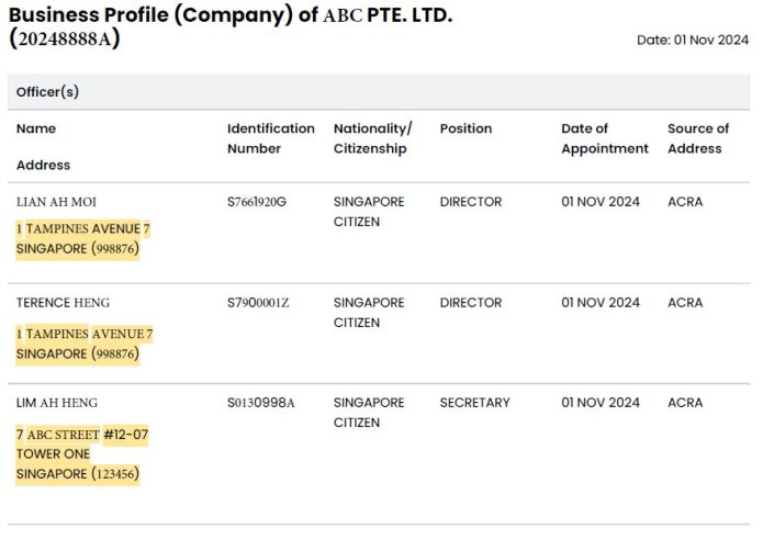 ACRA’s New Contact Address Regime – Covenant Professional Services Pte ...